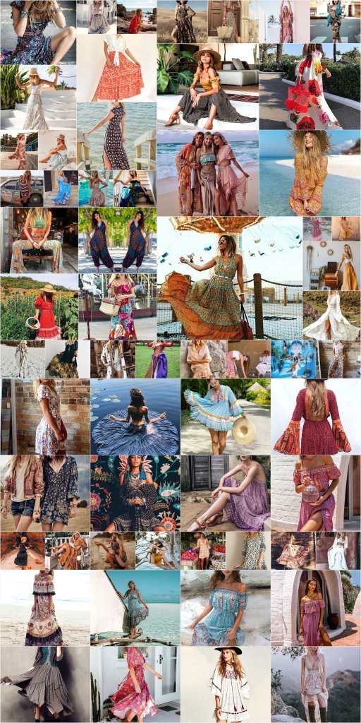 Trendy Bohemian Frock Dressing Ideas | Hippie Boho Gypsy